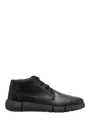 Geox Adacter Leather Ankle Boots - Black