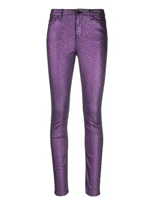 Karl Lagerfeld Metallic Skinny Jeans - Purple