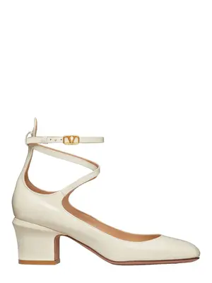 Valentino Garavani Tan-go 60mm Patent Leather Pumps - White