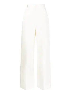 Dice Kayek Pleat-detailored Trousers - White