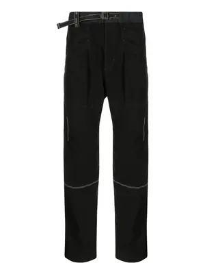AND WANDER Straight-leg Trousers - Black