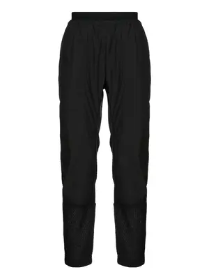 AND WANDER Fleece-panel Trousers - Black