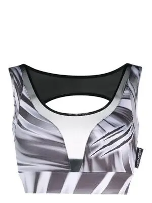 PLEIN SPORT Printed Cropped-top - White