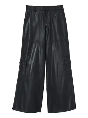 Marc Jacobs Wide-leg Cargo Trousers - Black