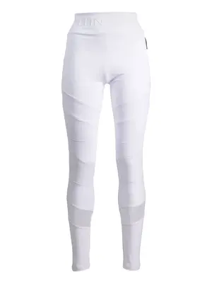 PLEIN SPORT Logo-waistband Leggings - White