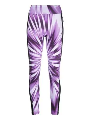 PLEIN SPORT Tie-dye High-waisted Leggings - Purple