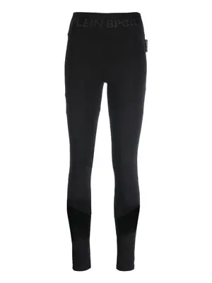 PLEIN SPORT Logo-waistband Leggings