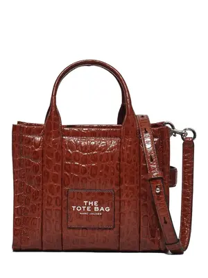 Marc Jacobs The Croc Embossed Small Tote Bag Red