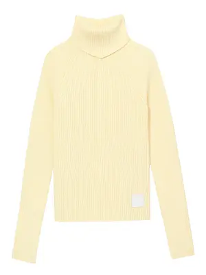 Marc Jacobs Ribbed Turtleneck Jumper - Yellow