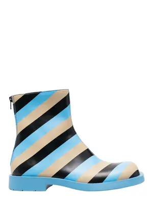 Camper Striped Ankle Boots - Blue