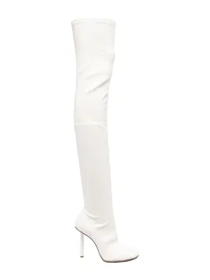 LE SILLA Karlie 110mm Thigh-high Boots - White