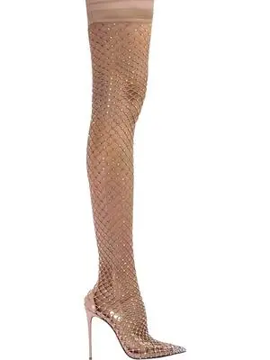 LE SILLA 120mm Gilda Thigh-high Boots - Pink