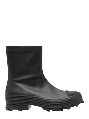 Camper Traktori Leather Boots - Black