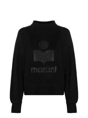 MARANT ETOILE Moby Logo-print Sweatshirt - Black