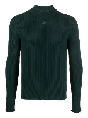 COURREGES Ribbed-knit Jumper - Green