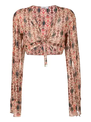 AMIR SLAMA Amir Slama Floral-Print Blouse