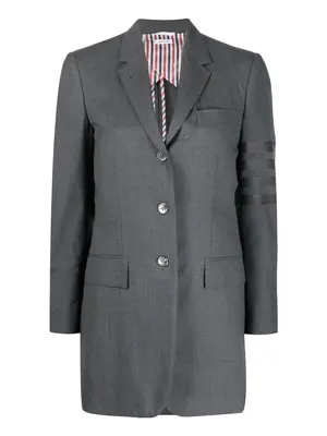 Thom Browne 4-bar Stripe Wool Blazer - Grey