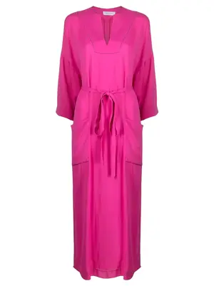 Fabiana Filippi Belted Midi Dress - Pink