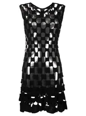 Monse Cut-out Knit Mini Dress - Black