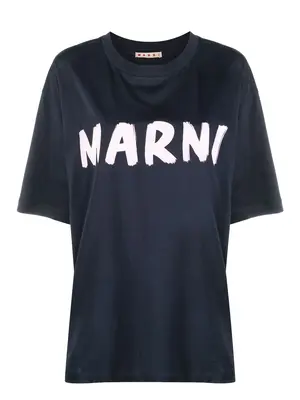 Marni Logo-print T-shirt - Blue
