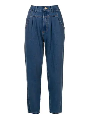 AMAPO High-rise Slim-fit Jeans - Blue