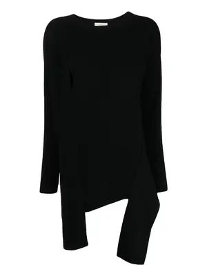 ONEFIFTEEN Onefifteen Asymmetric-Hem Knit Sweater