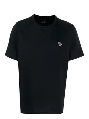 Paul Smith Zebra Logo-patch T-shirt - Blue
