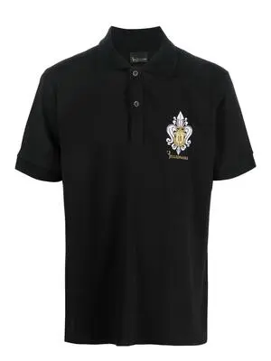 BILLIONAIRE Embroidered-logo Polo Shirt - Black