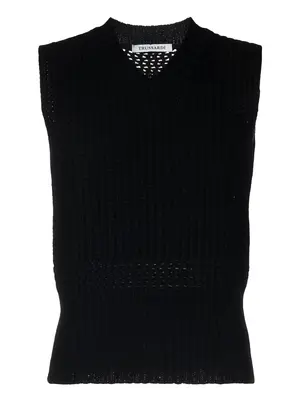 TRUSSARDI Sleeveless Jumper - Black