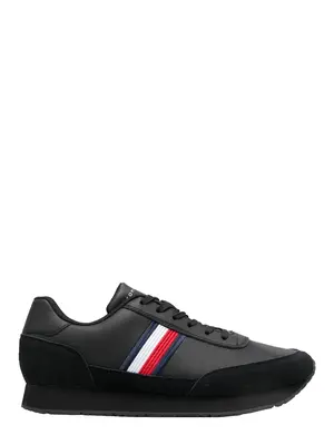 Tommy Hilfiger Leather Low-top Sneakers - Black