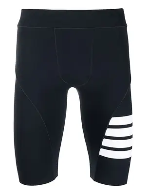 Thom Browne 4-bar Stripe Cycling Shorts - Blue