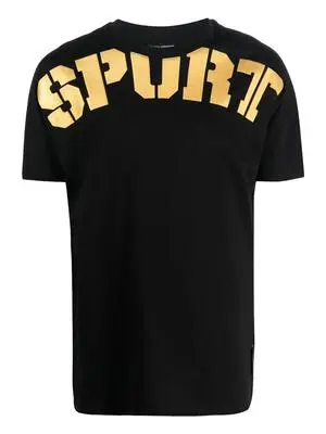 PLEIN SPORT Logo-print Short-sleeved T-shirt - Black