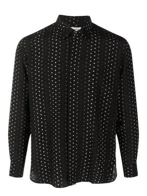 SAINT LAURENT Polka-dot Print Shirt