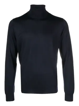 Corneliani Roll-neck Jumper - Blue