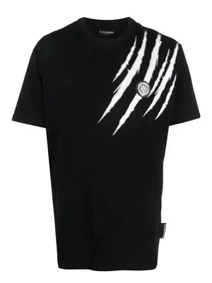 PLEIN SPORT Graphic-print Short-sleeved T-shirt - Black