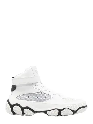 Red Valentino Logo High-top Sneakers - Black