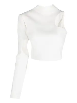 MONOT Mônot One-shoulder Cropped Top