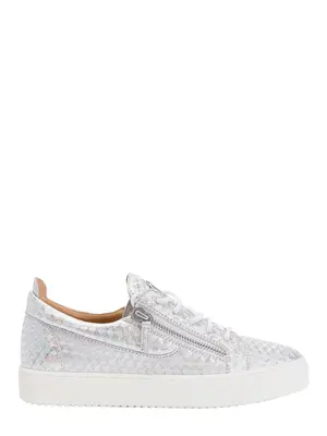 GIUSEPPE ZANOTTI Frankie Kaleido Low-top Sneakers - Silver