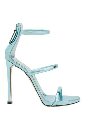 GIUSEPPE ZANOTTI 120mm Metallic-Effect Sandals