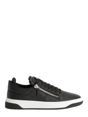 GIUSEPPE ZANOTTI Gz94 Double-zip Low-top Sneakers - Black