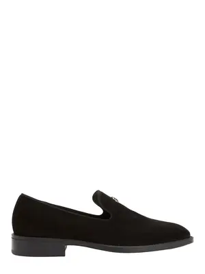 GIUSEPPE ZANOTTI Imrham Logo-plaque Loafers - Black