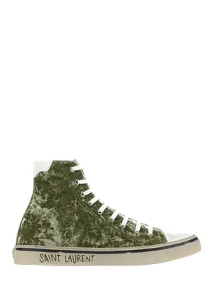 Saint Laurent Malibu High-top Sneakers - Green