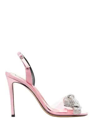 Alexandre Vauthier Bow-detail Open-toe 105mm Sandals - Pink