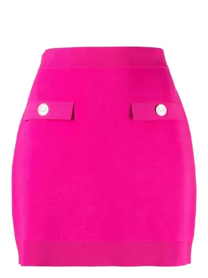Michael Kors Logo-embossed Miniskirt - Pink