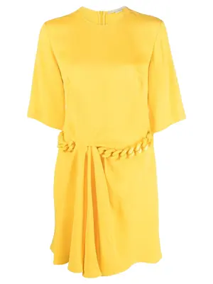Stella McCartney Chain Link-detail Minidress - Yellow