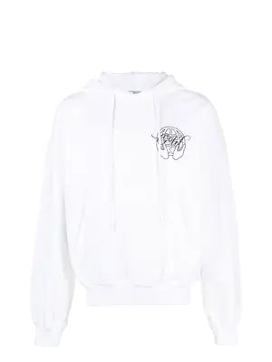 Off-White Hand Arrows Hoodie White Black