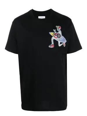 Philipp Plein Hawaii Graphic-print Cotton T-shirt - Black