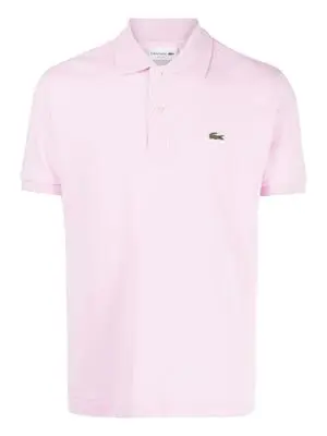 Lacoste Chest Logo-patch Polo Shirt - Pink