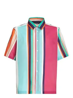 Etro Vertical-stripe Shirt - Blue