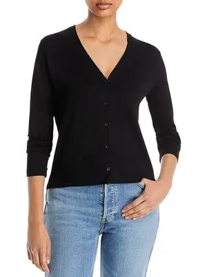 Majestic Filatures Soft Touch V-neck Cardigan - Noir